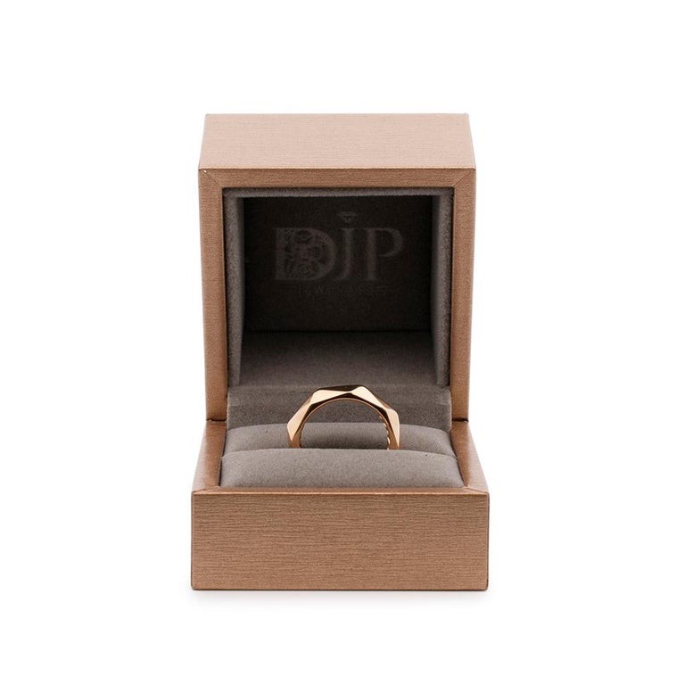 David Yurman 18k Yellow Gold Torqued Faceted Ring For Sale at 1stDibs