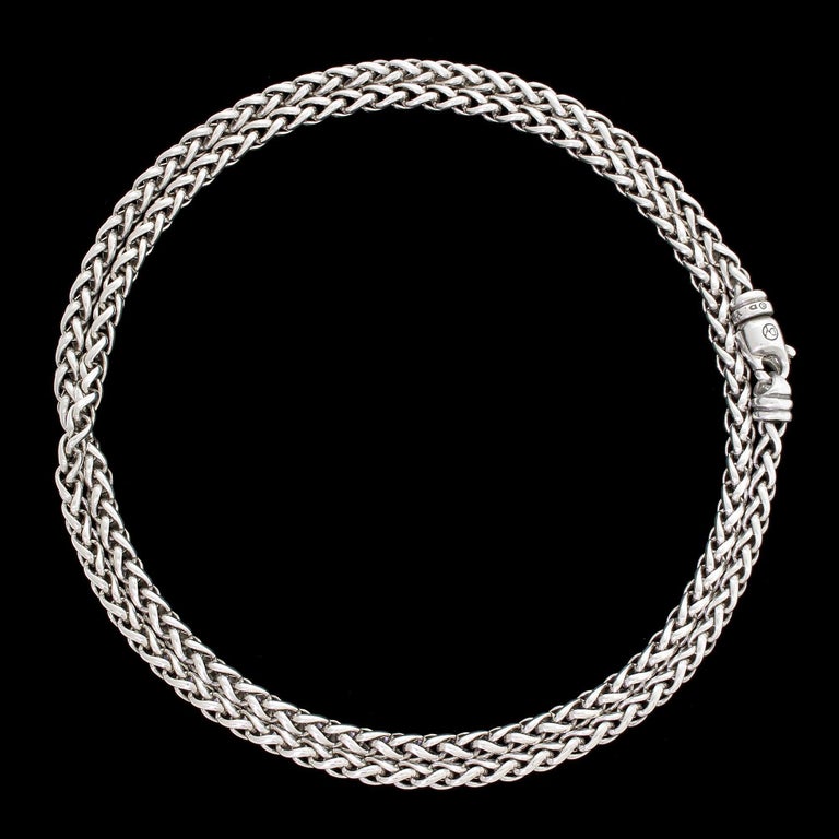 David Yurman 925 Sterling Silver Wheat Chain Rope Necklace 37.5 Gram ...