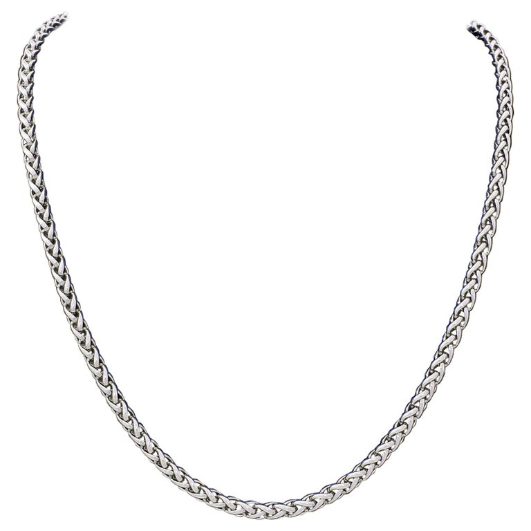 David Yurman 925 Sterling Silver Wheat Chain Rope Necklace 37.5 Gram ...