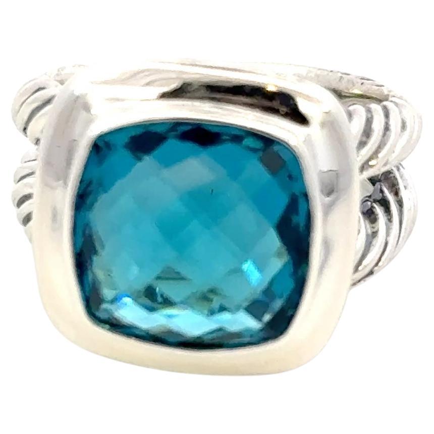 Customizable London Blue Topaz ring of SOONHEE (Size 44.2~62.7) For ...