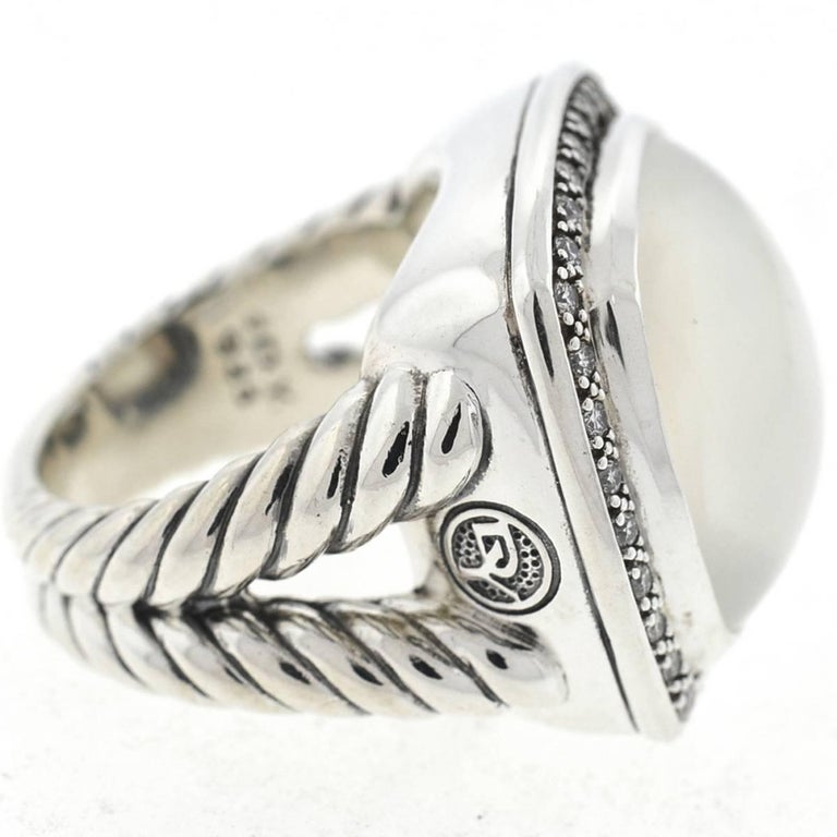 David Yurman Albion Moonstone and Diamonds Ring at 1stDibs | david ...
