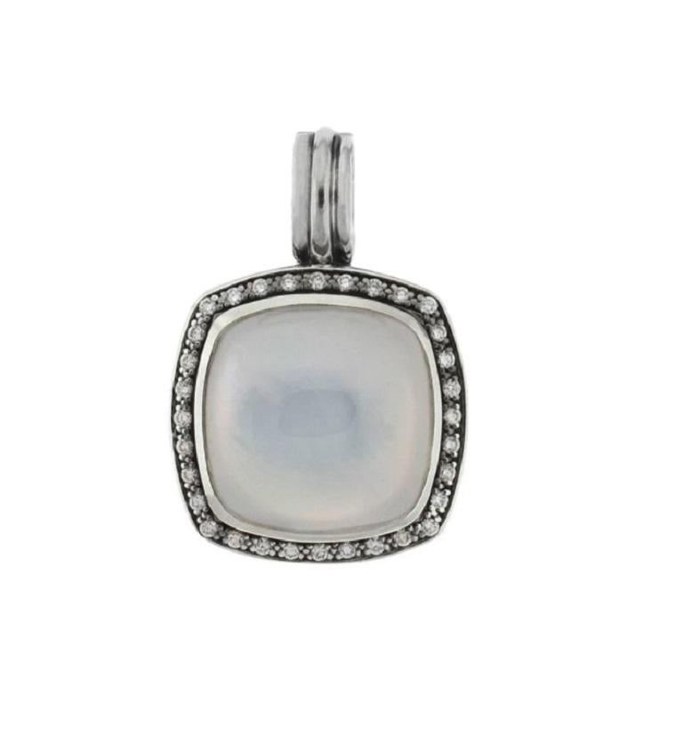 David Yurman Albion Moonstone and Diamonds Pendant at 1stDibs