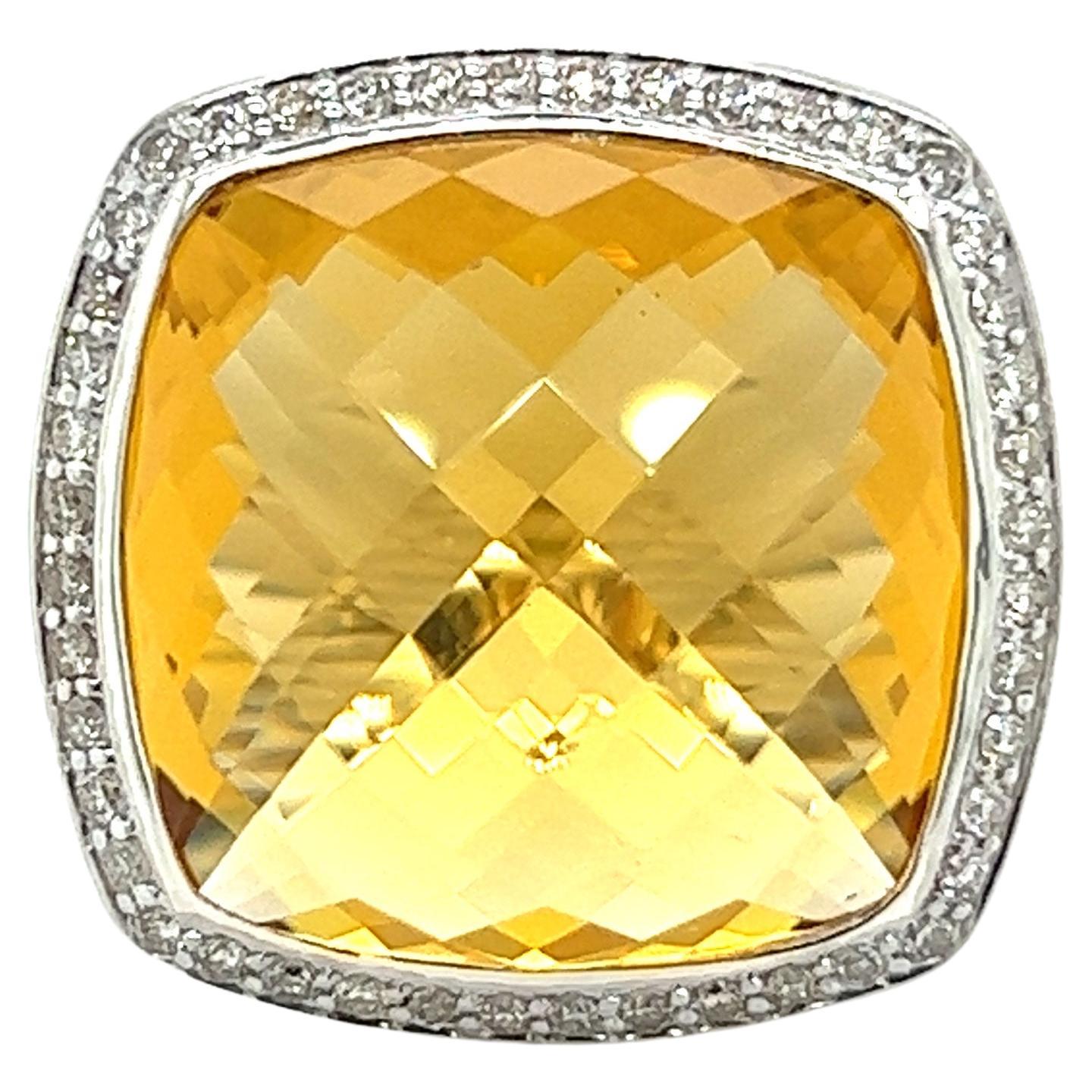 18 Karat David Yurman Albion Ring Citrine Sterling Silver For Sale at ...