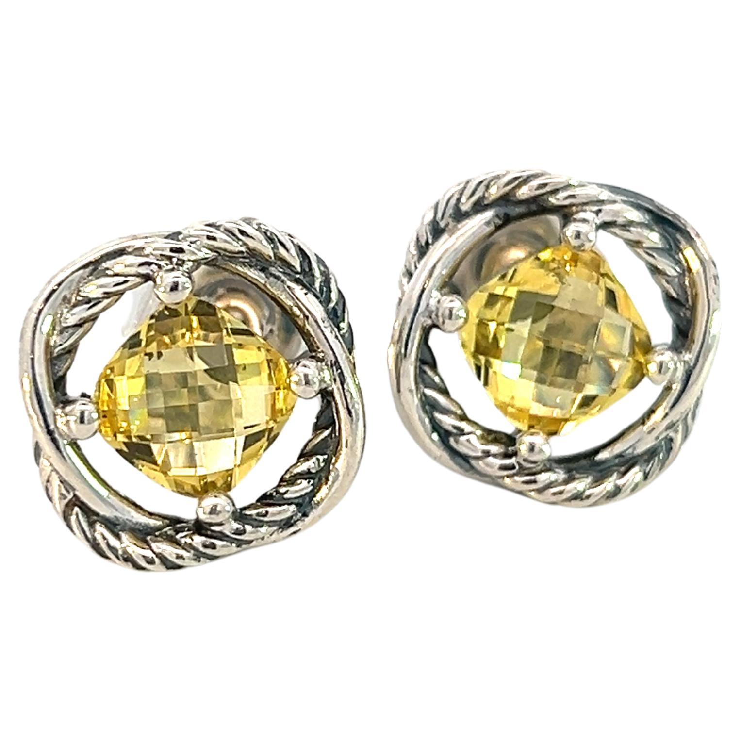 David Yurman Lemon Citrine Quartz Albion Stud Earrings at 1stDibs ...