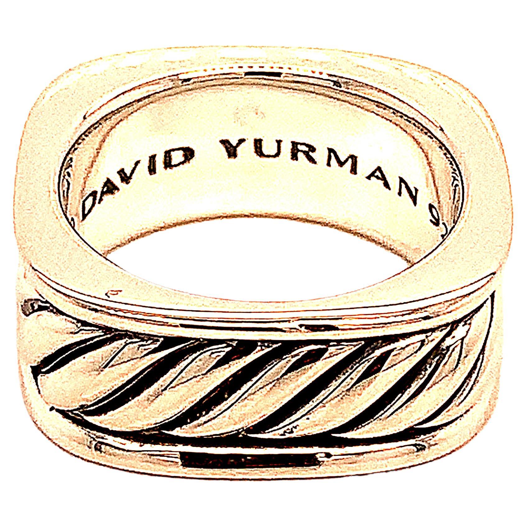 David Yurman Sterling Silver Cable Infinity Knot Ring at 1stDibs ...