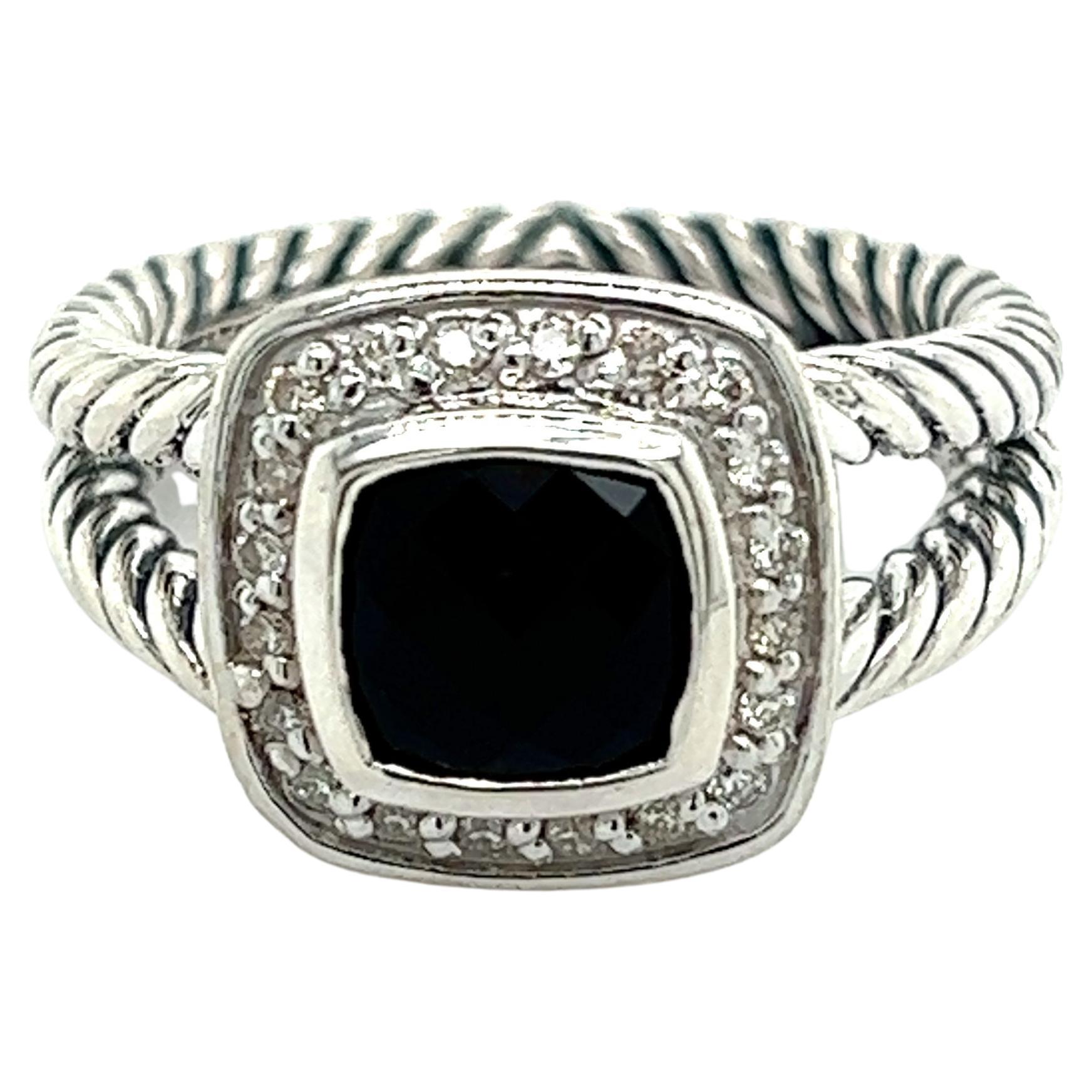 David Yurman Chatelaine Diamond Onyx Ring at 1stDibs | david yurman ...