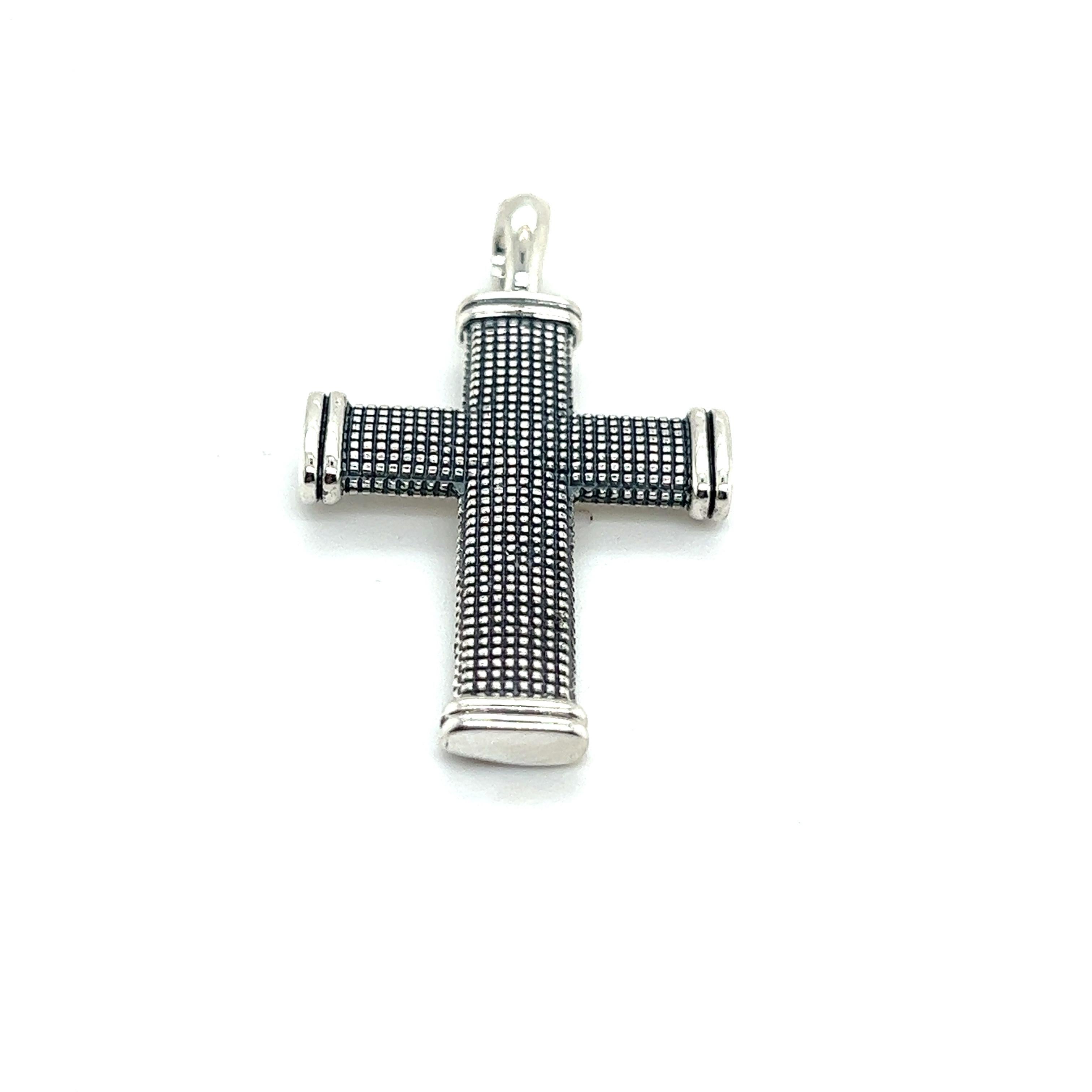 David Yurman Authentic Estate Sky Cross Pendant Silver For Sale at 1stDibs