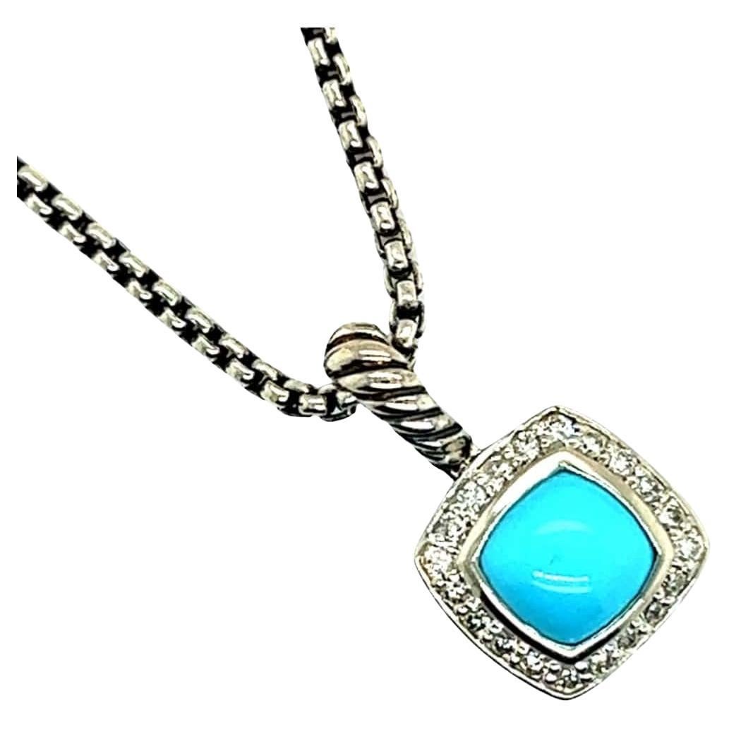David Yurman Authentic Estate Turquoise Petite Albion Pendant 18 ...