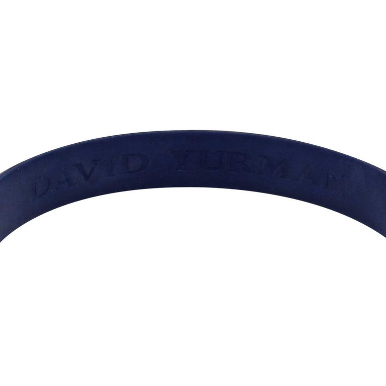 David Yurman Blue Rubber Bracelet at 1stDibs