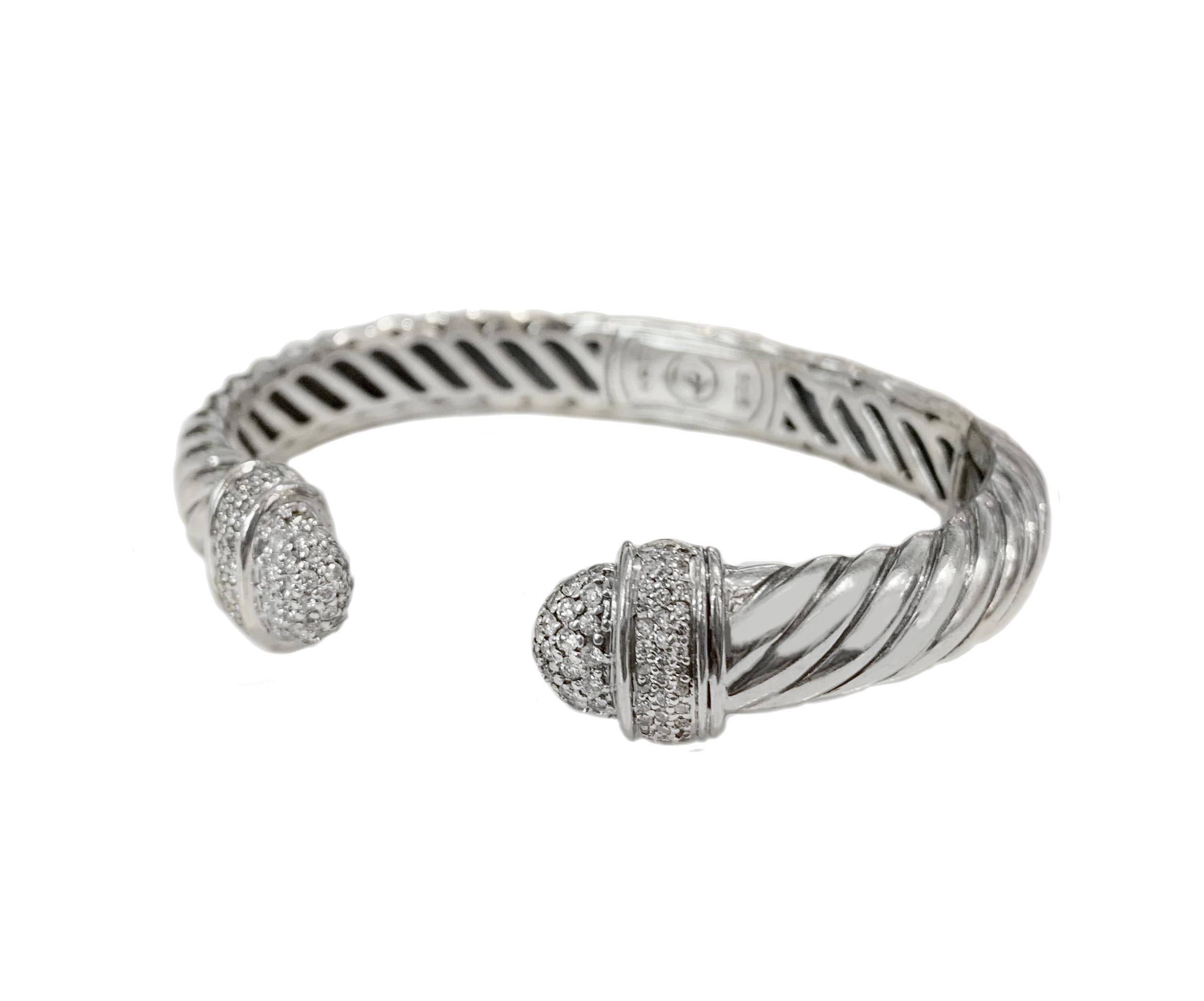 David Yurman Cable Bracelet with Diamonds For Sale at 1stDibs | david ...