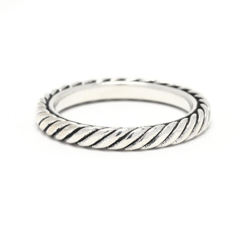 David Yurman Cable Classics Stackable Band, Sterling Silver, Ring For ...