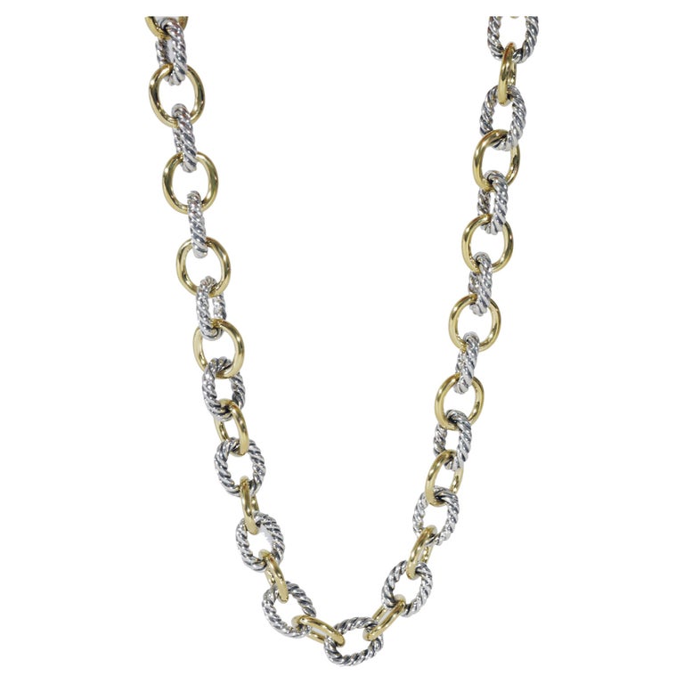 David Yurman Chain Collection Fashion Necklace in 18k Yellow Gold ...