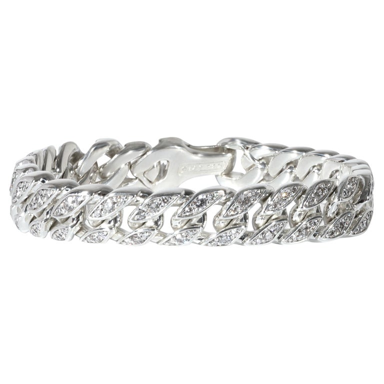 David Yurman Chain Pave Collection Bracelet in Sterling Silver 4.85 CTW ...
