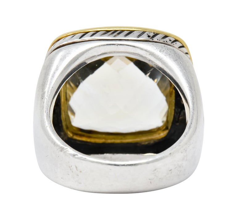 David Yurman Checkerboard Quartz 18 Karat Gold Sterling Silver Albion ...