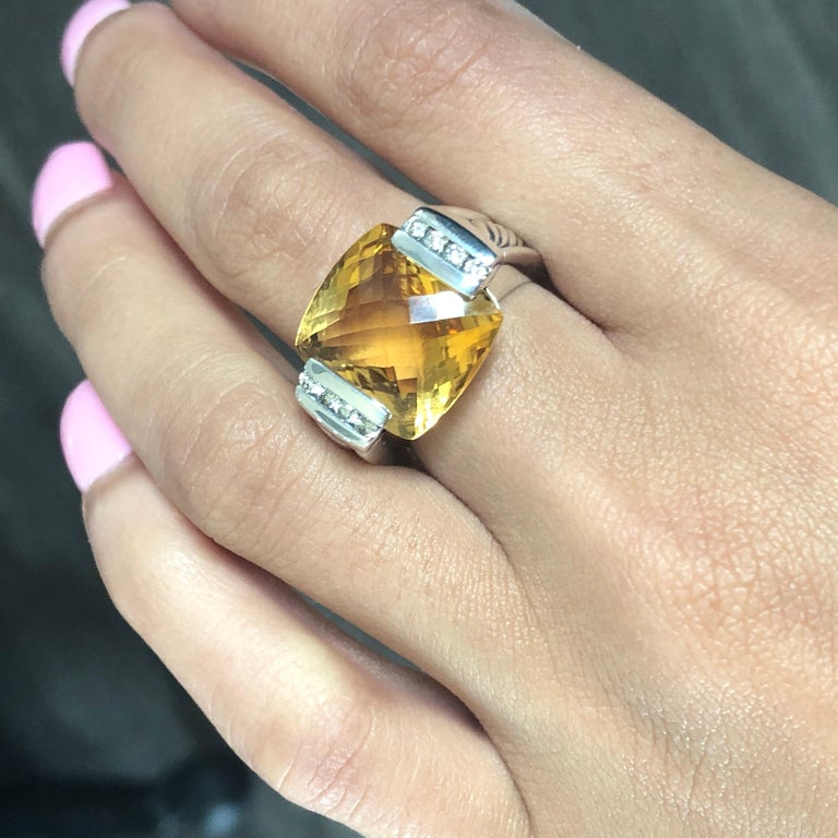 David Yurman Citrine and Diamond Ring at 1stDibs | david yurman citrine ...
