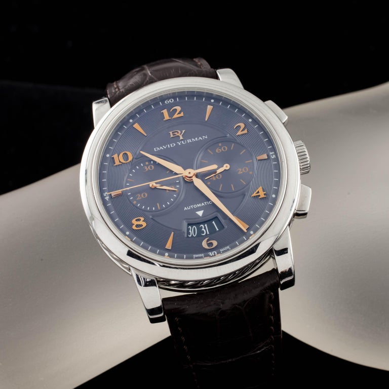 David Yurman Classic T730 Chronograph Stainless Steel Automatic Men's ...