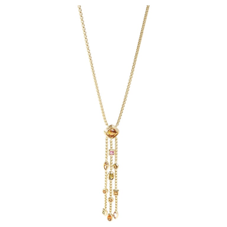 David Yurman Confetti Mix Necklace in 18k Yellow Gold For Sale at 1stDibs