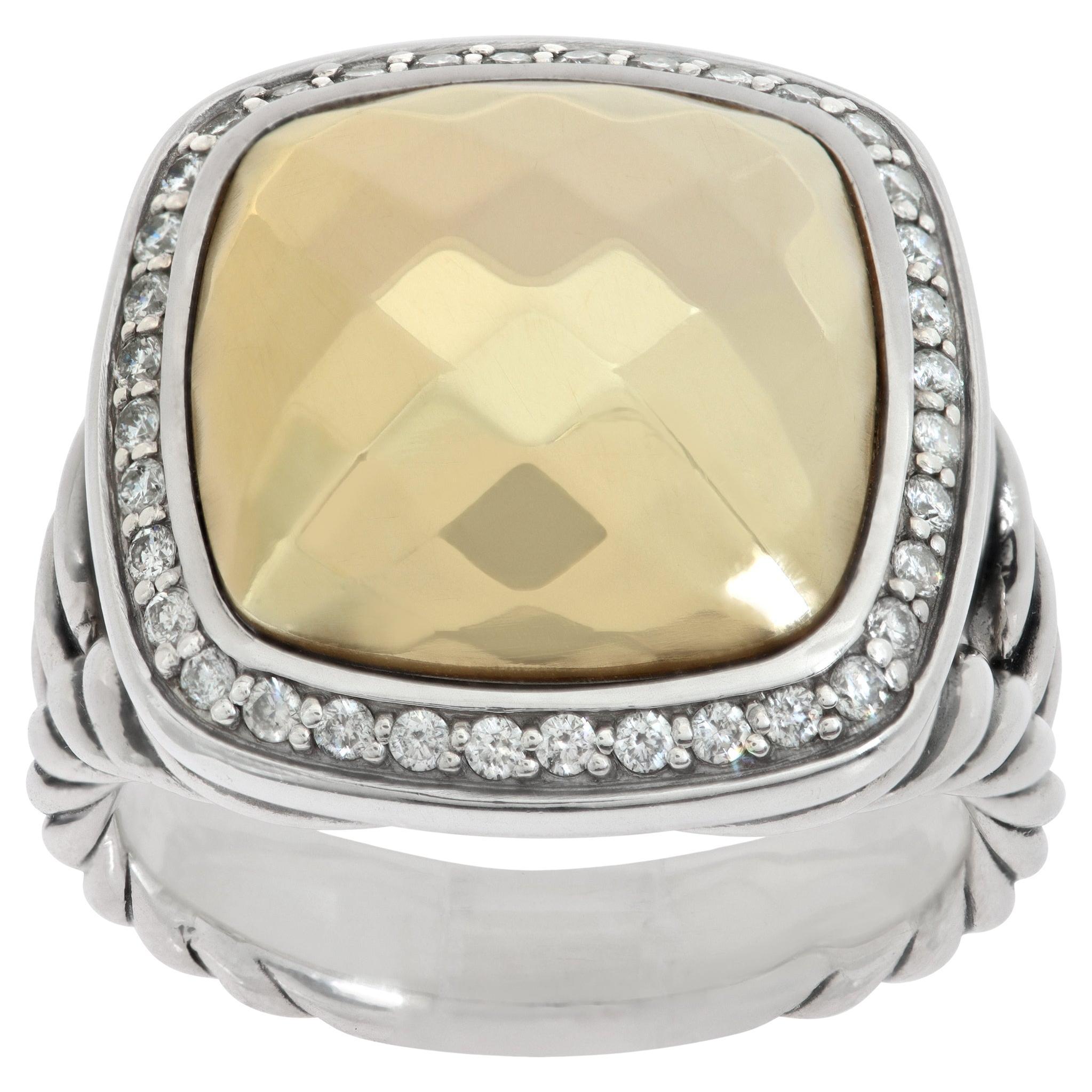 David Yurman Diamonds Albion collection ring in 18K gold and Sterling ...
