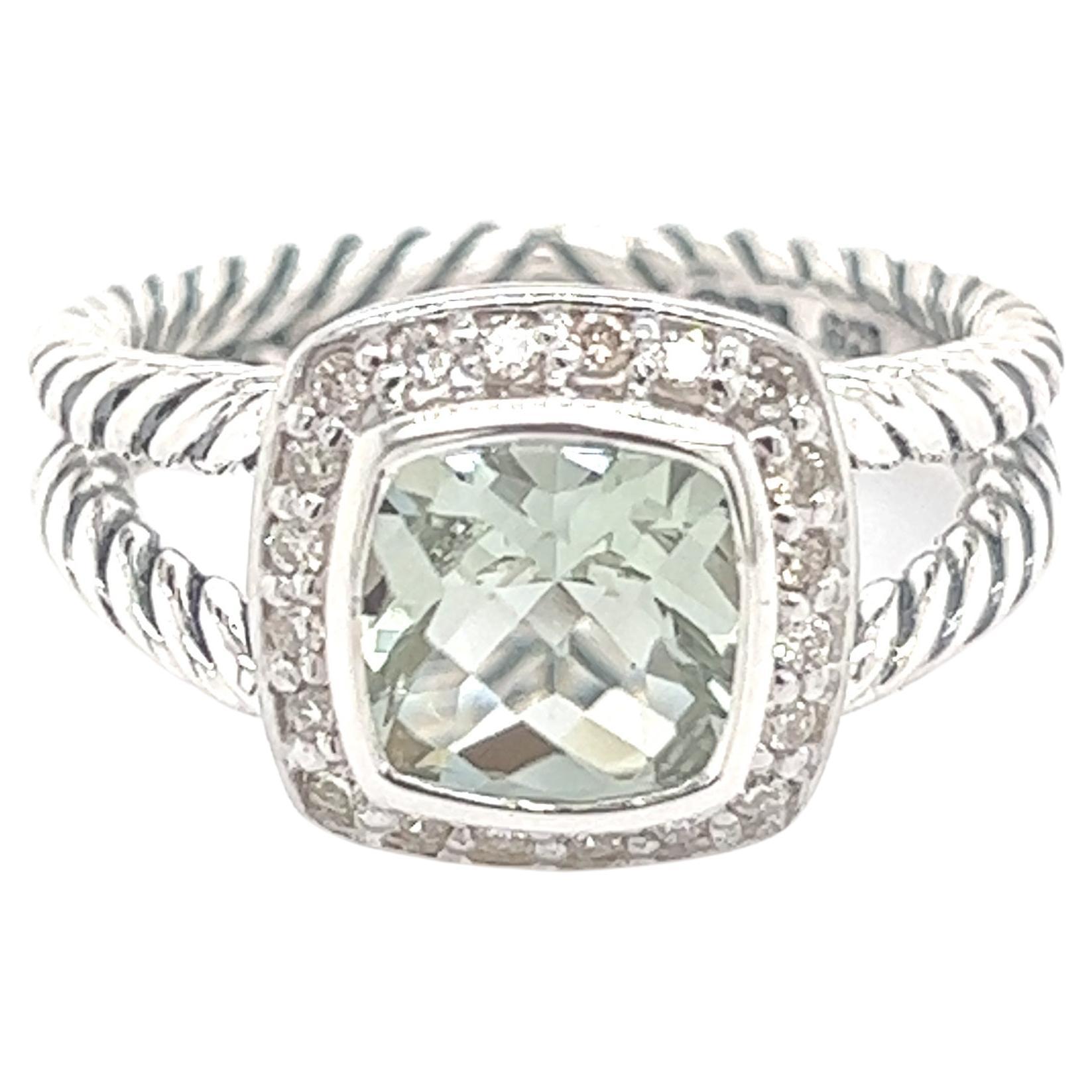 David Yurman Petite Cerise Amethyst and Diamond Gold Ring For Sale at ...