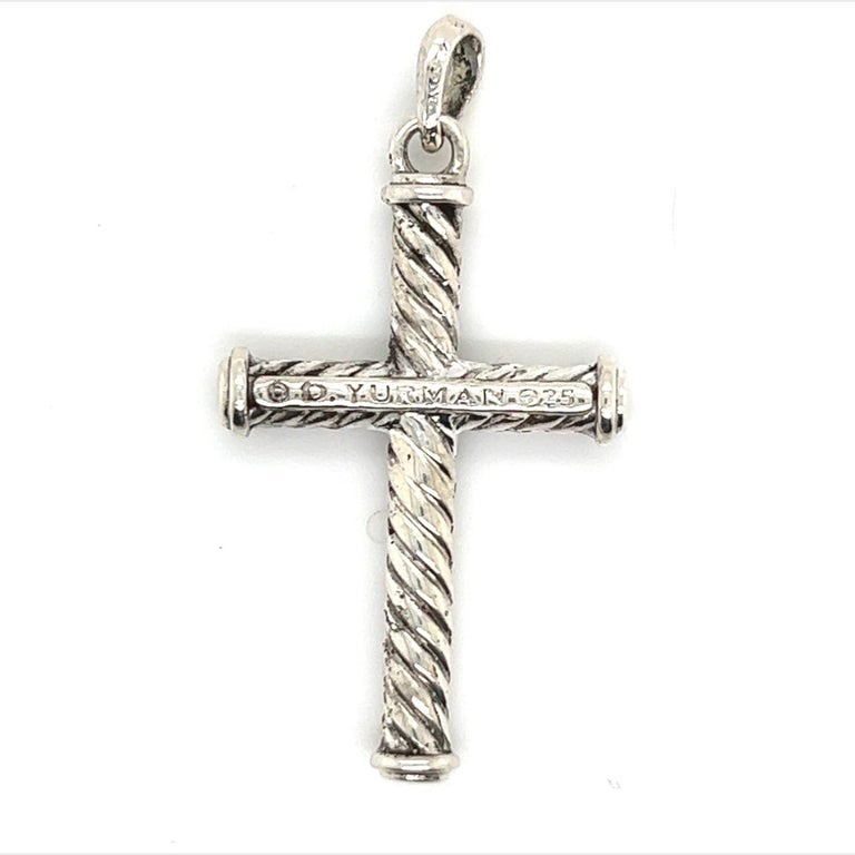 David Yurman Estate Holy Cross Sterling Silver For Sale at 1stDibs