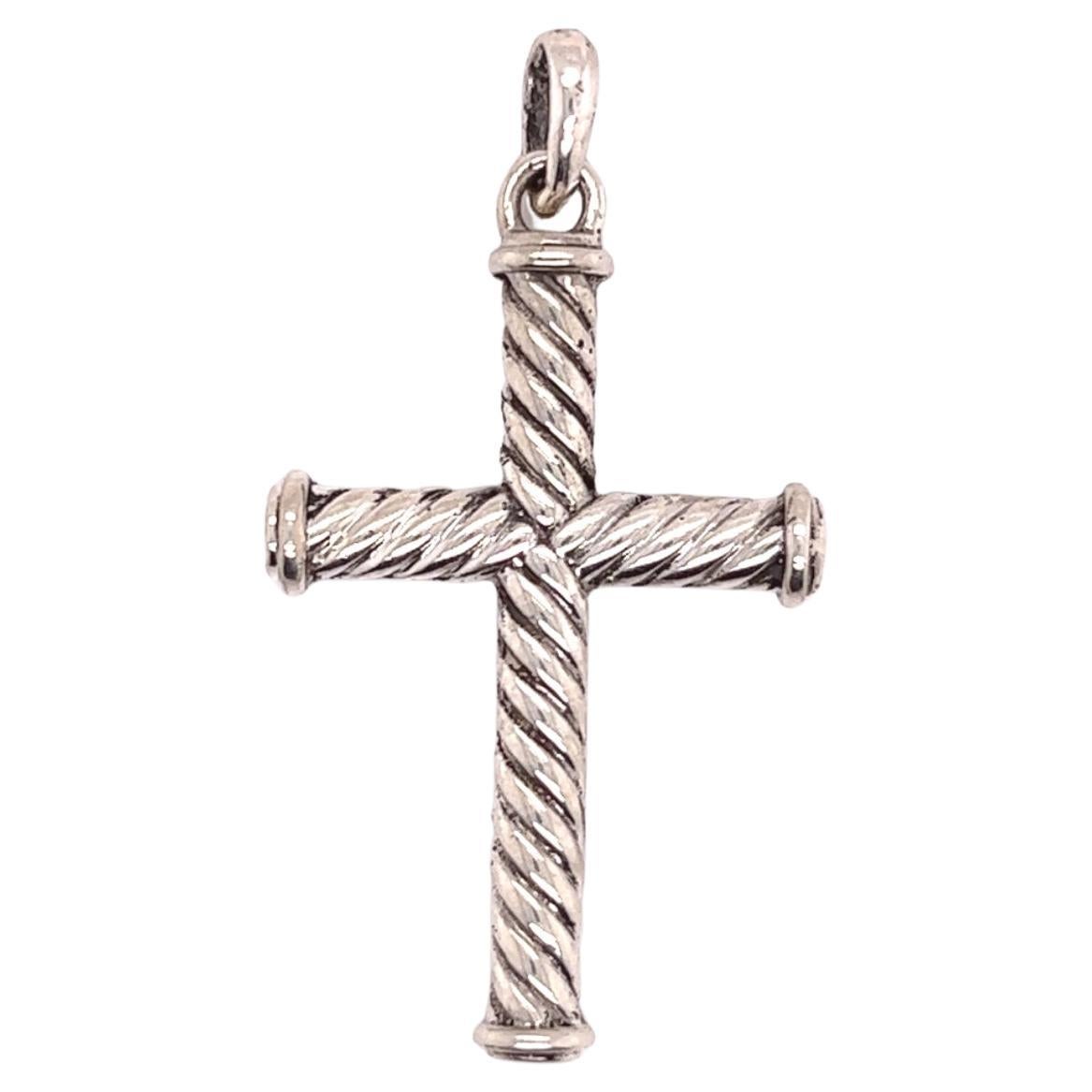 David Yurman Estate Holy Cross Sterling Silver For Sale at 1stDibs