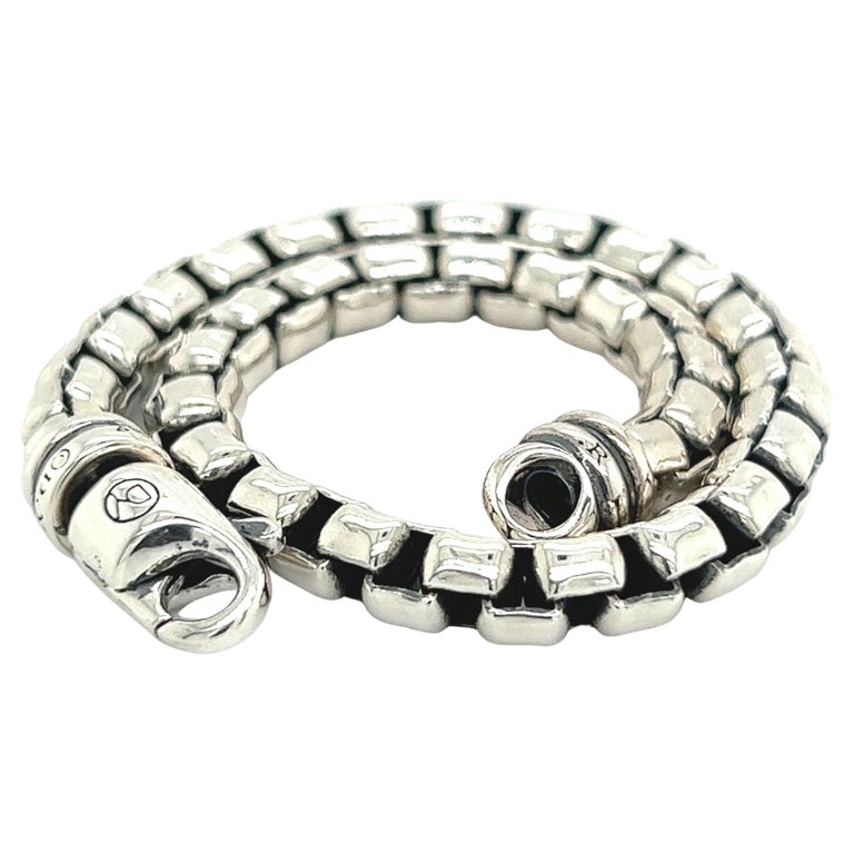 David Yurman Estate Men Bracelet Sterling Silver For Sale at 1stDibs