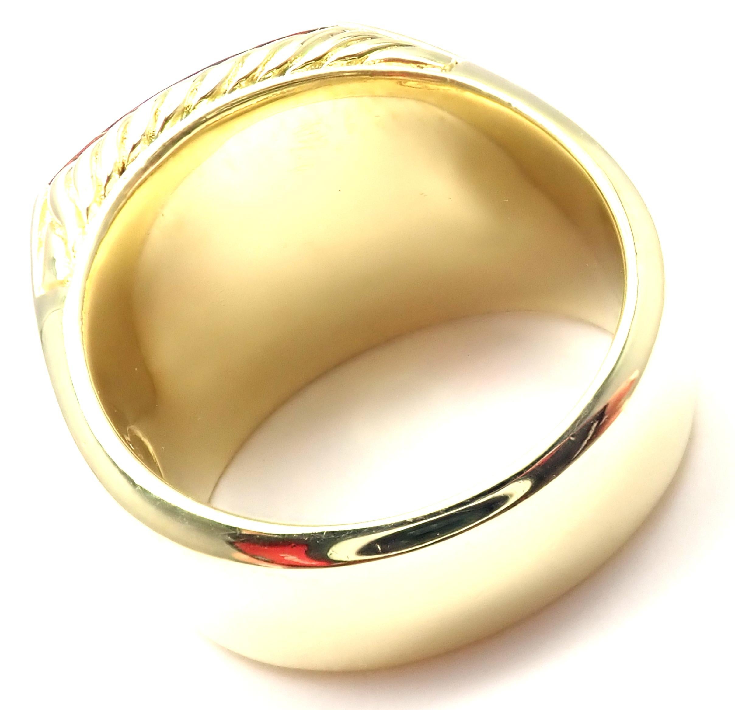 David Yurman Exotic Jasper Stone Large Yellow Gold Ring at 1stDibs ...