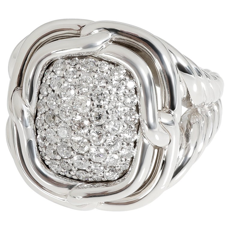 David Yurman Labyrinth Diamond Ring in 925 Sterling Silver 1 CTW For ...