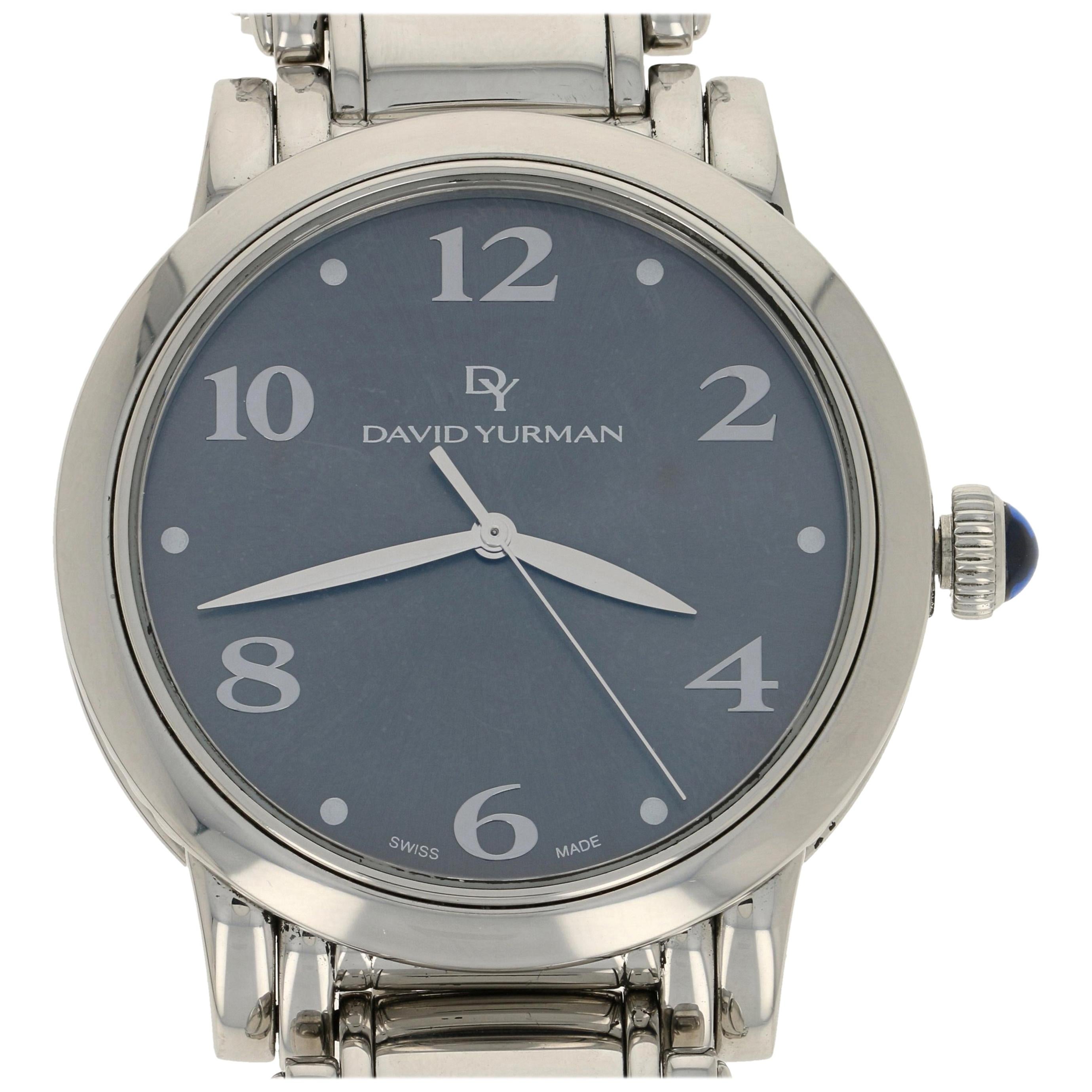 David Yurman Men's Watch, Stainless Steel Quartz Cable 2 Year Warranty ...