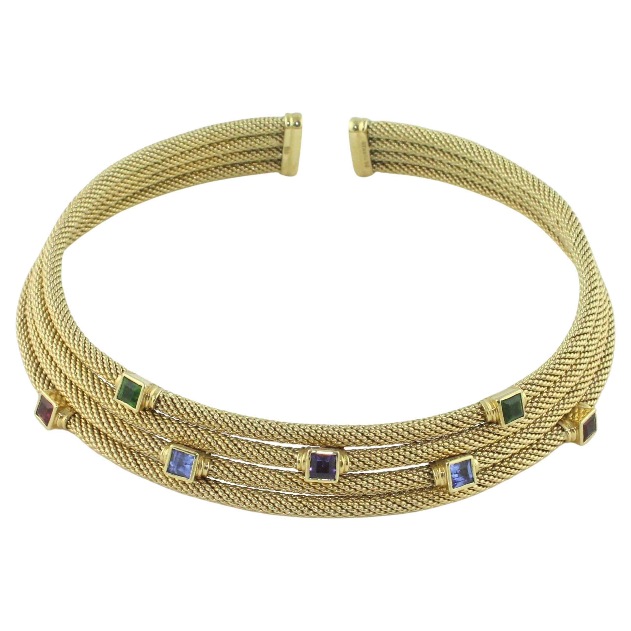 David Yurman 18k Yellow Gold Bead Turquoise Twisted Cable Cuff Drop ...