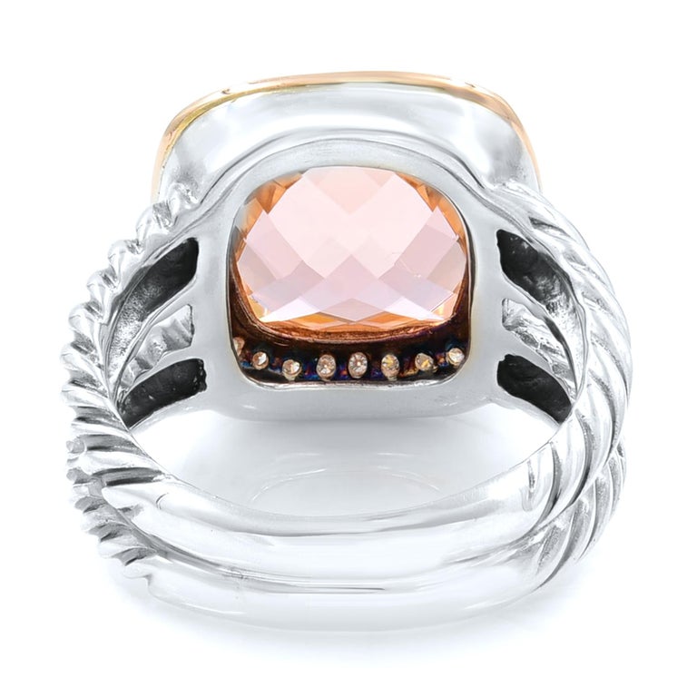 David Yurman Morganite Albion Diamond Ring at 1stDibs | david yurman ...