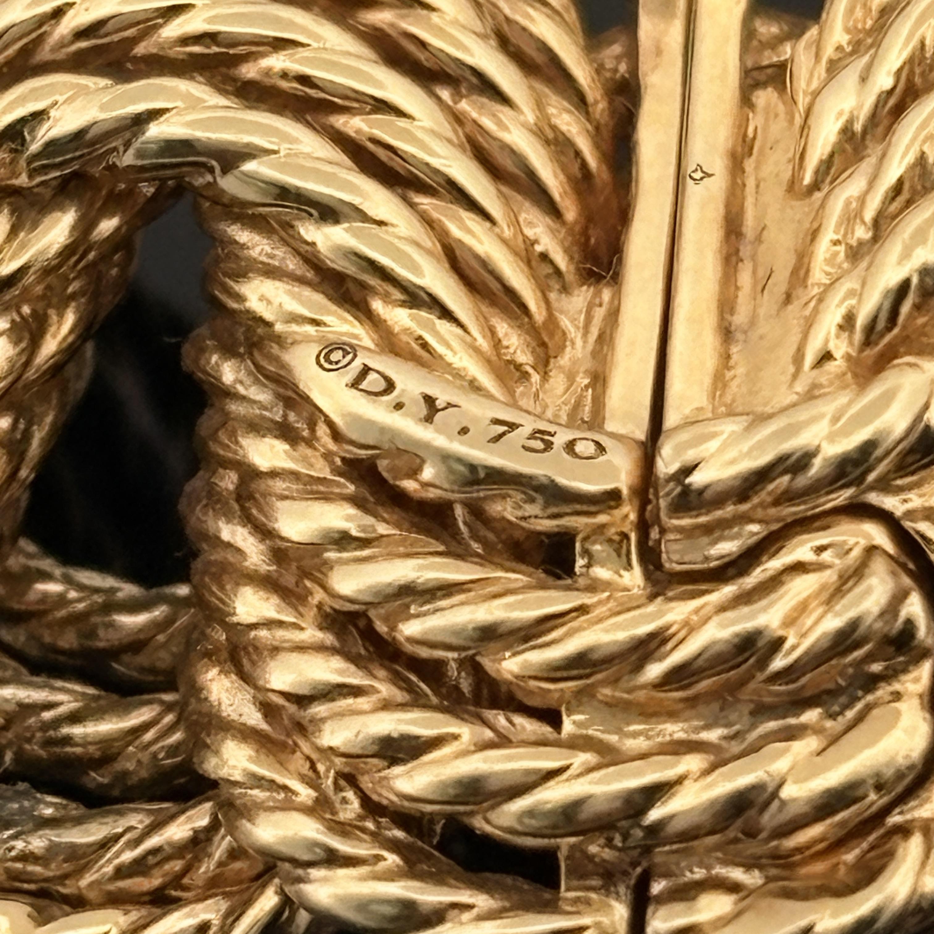 David Yurman Origami 18k Gold and Diamond Bracelet For Sale at 1stDibs