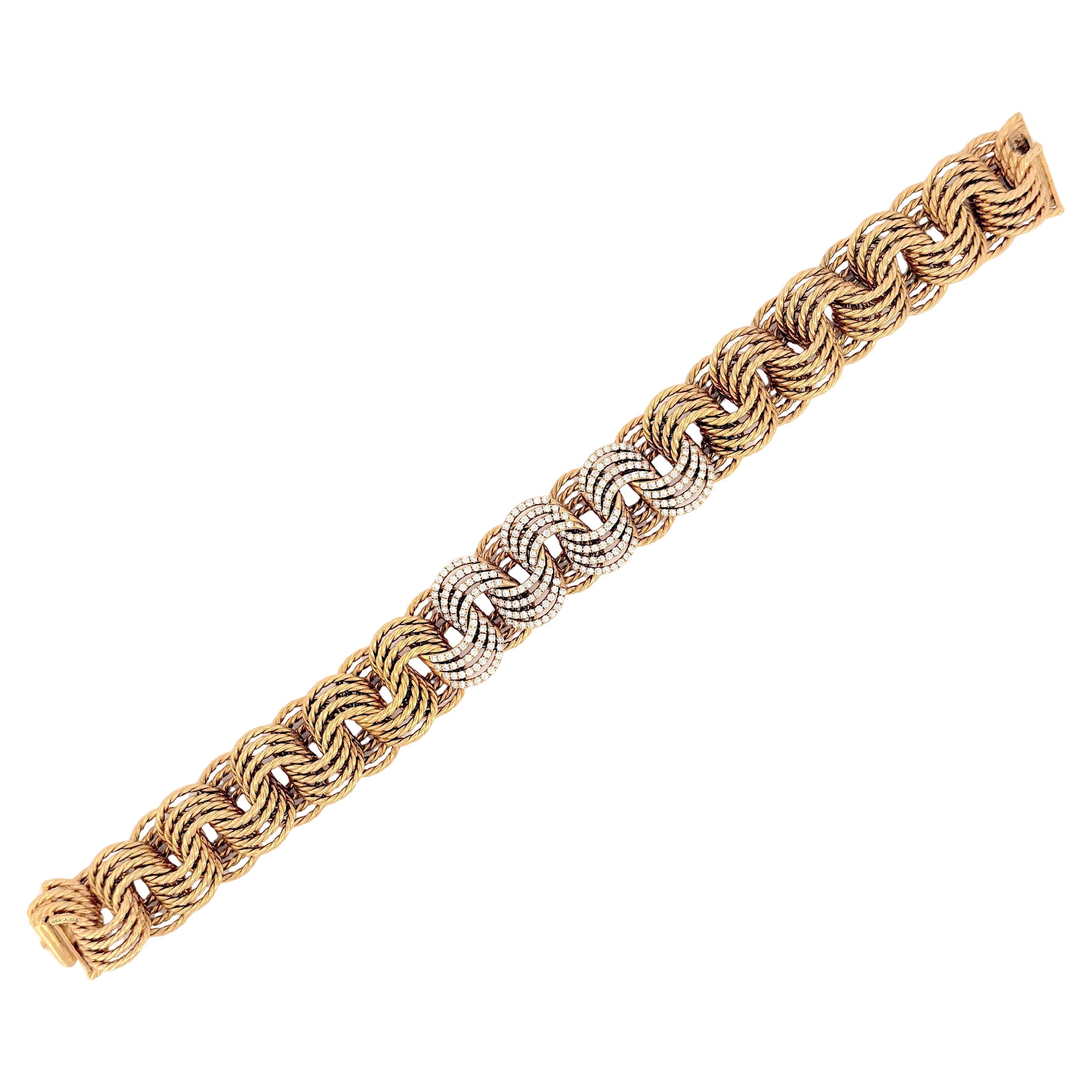 David Yurman Omega Back Earrings 14k Gold Sterling Silver Estate For ...