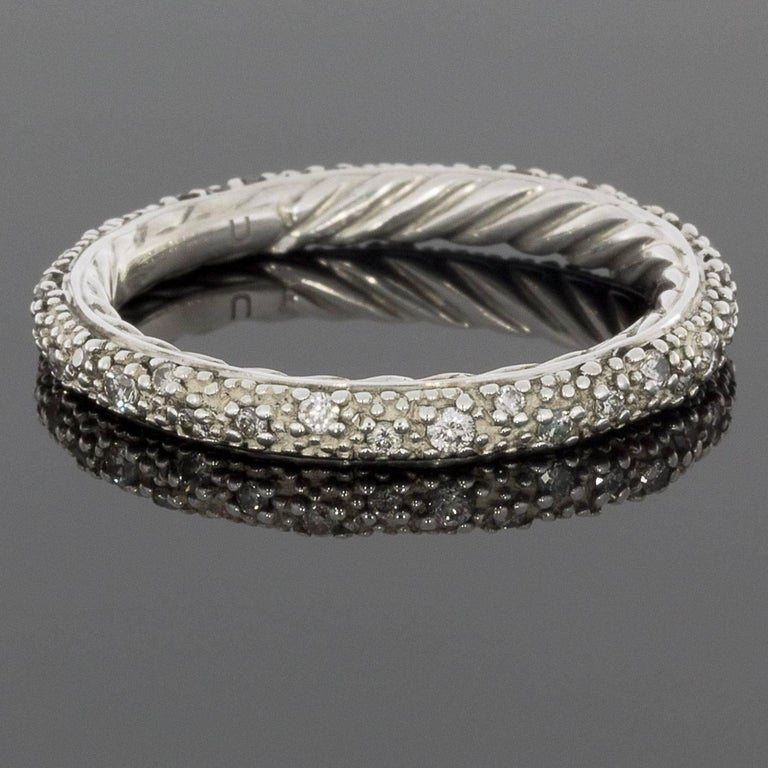 David Yurman Pave Diamond Stack Ring at 1stDibs | david yurman stack ...