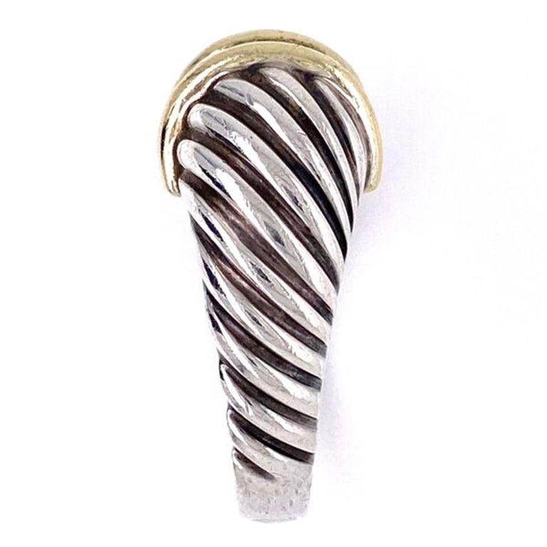 David Yurman Purple Garnet Gold and Sterling Ring Fine Estate Jewelry ...