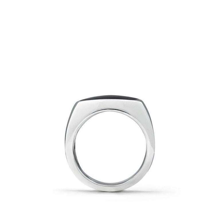 David Yurman Signet Ring in Sterling Silver with Black Onyx For Sale at ...