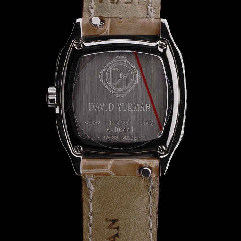 David Yurman Thoroughbred Sterling Silver Diamond Watch With 2 Straps ...