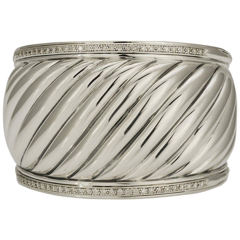 David Yurman Wide Cable Cuff Bracelet at 1stDibs | david yurman wide ...