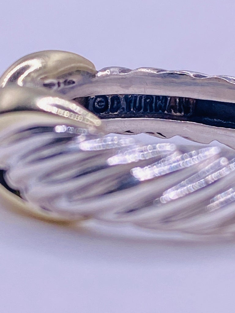David Yurman X-Cable Collection Ring For Sale at 1stDibs
