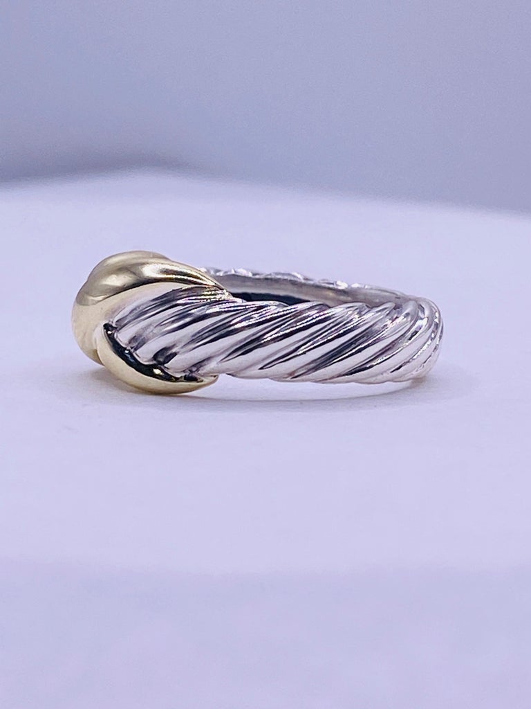 David Yurman X-Cable Collection Ring For Sale at 1stDibs