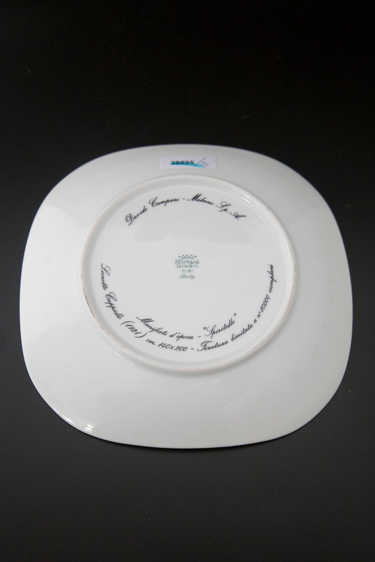 Davide Campari Decorative Plates for Richard Ginori For Sale at 1stDibs