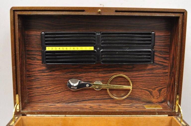 Davidoff Humidor Mahogany and Brass Case Rosewood Interior No 4 ...