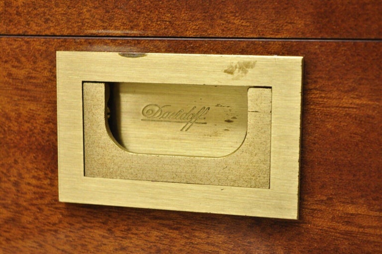 Davidoff Humidor Mahogany and Brass Case Rosewood Interior No 4 ...