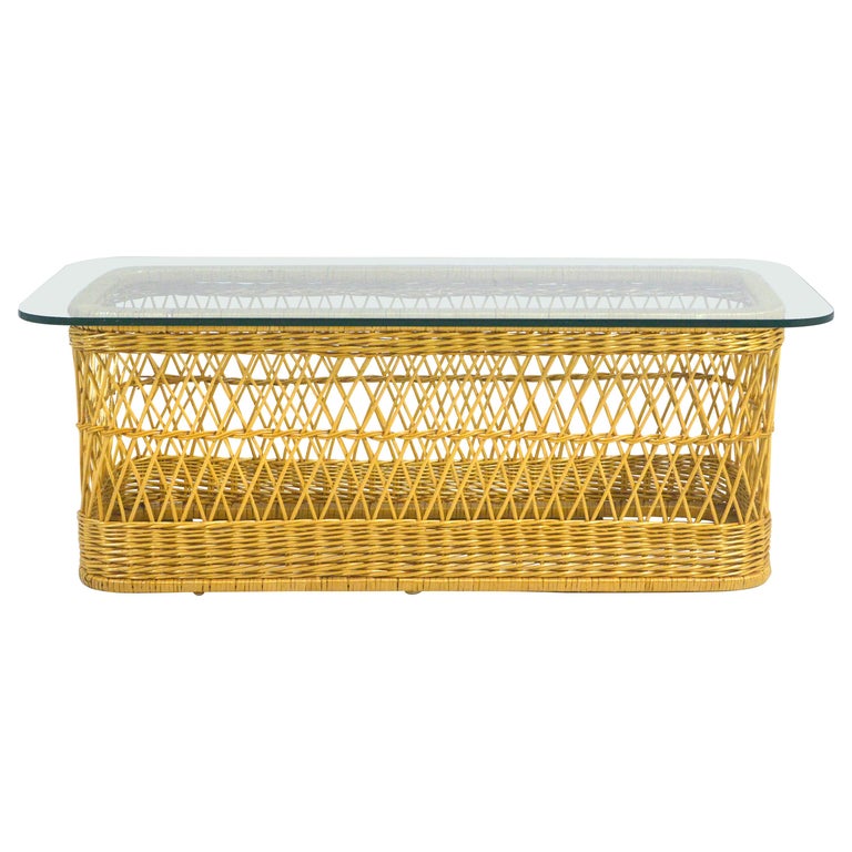 Davis Allen Coffee Table by McGuire For Sale at 1stDibs