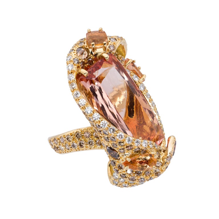 d'Avossa Ring from Masterpiece Rings Collection with a Central Cushion ...