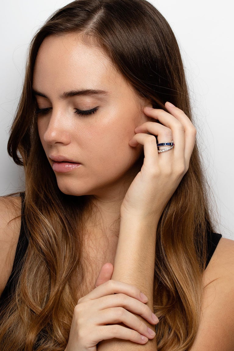 Day and Night Ring with Rubies, Sapphires and Diamonds, circa 1930s For ...