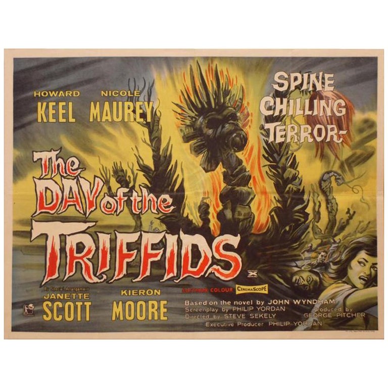 Day of the Triffids, the 1962 Poster For Sale at 1stDibs | the day of ...