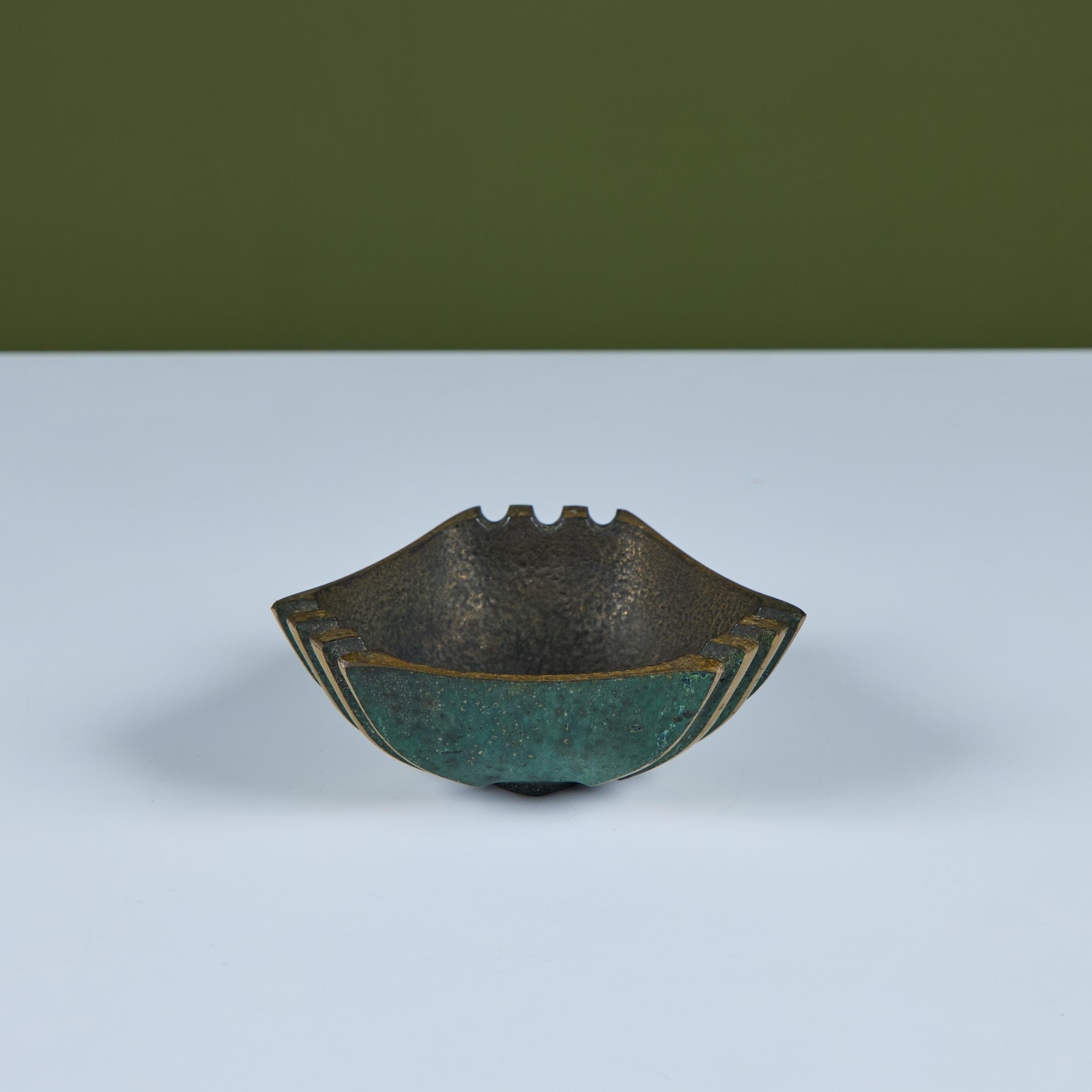 Dayagi Verdigris Brass Bowl For Sale at 1stDibs