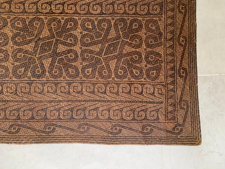 Dayak Tribe Mat, Spiral Tribal Motif, Kalimantan, Indonesia For Sale at ...