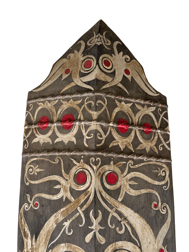 Dayak Tribe Shield from Kalimantan, Jelutong Wood, Indonesia c. 1950 ...